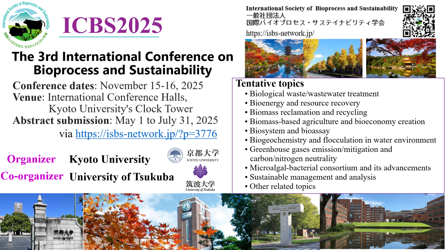 International Society of Bioprocesses and Sustainability ...